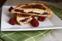 Raspberry, Brie and Blue Grilled Cheese | Sarah's Cucina Bella