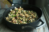 Andouille, Broccoli Rabe and Spinach Fried Rice | Sarah's Cucina Bella