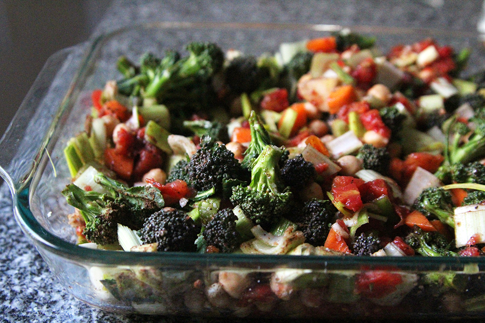 Baked Vegetables with Chickpeas and Garam Masala | Sarah's Cucina Bella