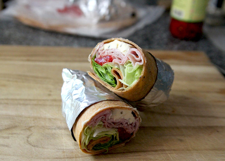 Ham, Cambozola and Roasted Red Pepper Wraps | Sarah's Cucina Bella