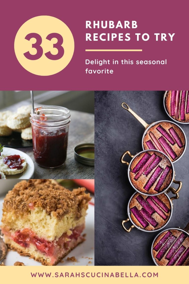 33 Ways to Cook with Rhubarb This Season | Sarah's Cucina Bella