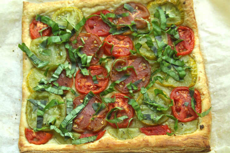 Fresh Tomato Basil Tart Recipe | Sarah's Cucina Bella