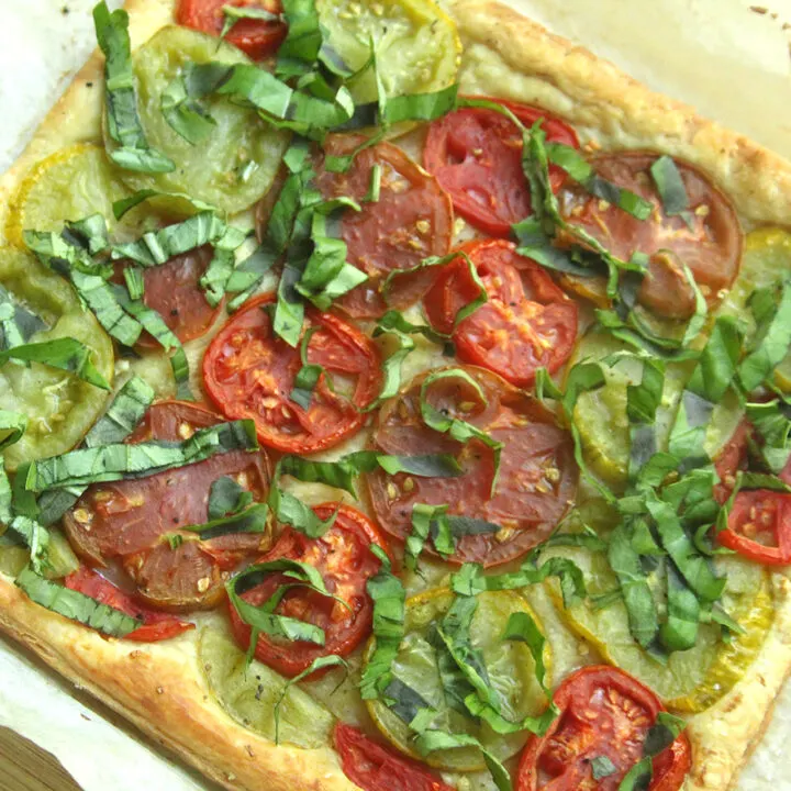 Fresh Tomato Basil Tart Recipe | Sarah's Cucina Bella