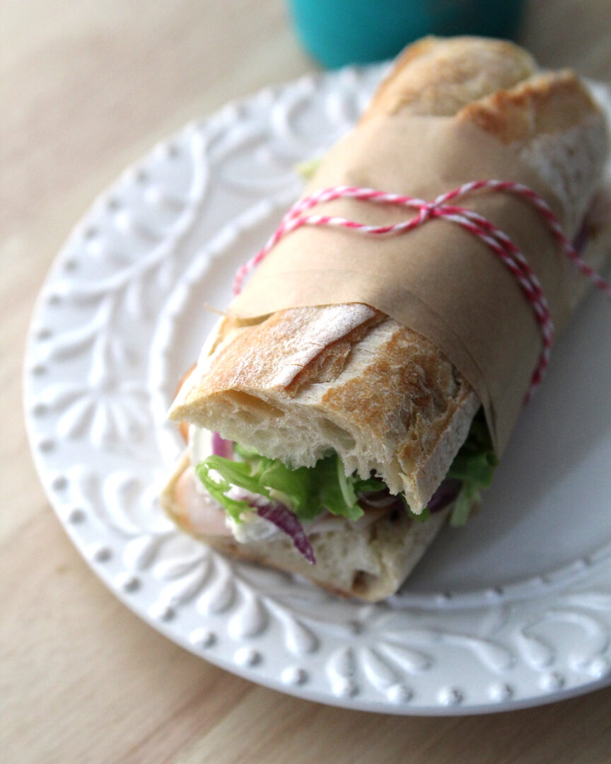 Baguette Sandwich with Turkey and Brie | Sarah's Cucina Bella
